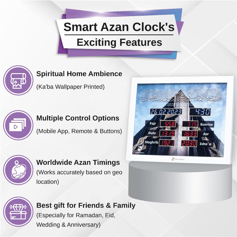 SmartDeen Azan Clock | The Perfect Companion for Your Daily Prayers